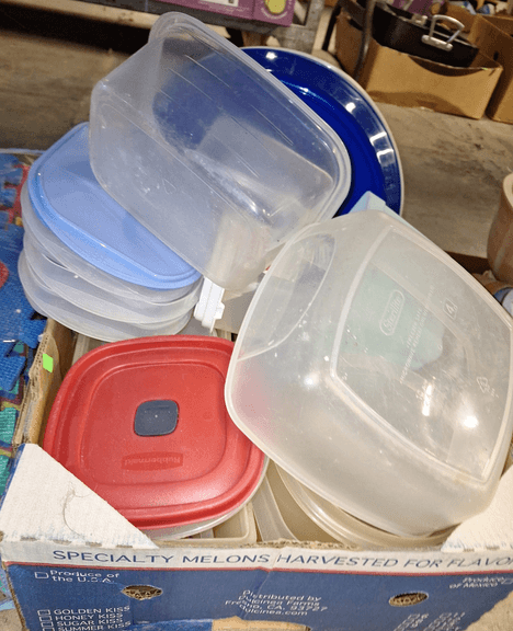 Plastic food storage container assortment - Metzger Property Services, LLC