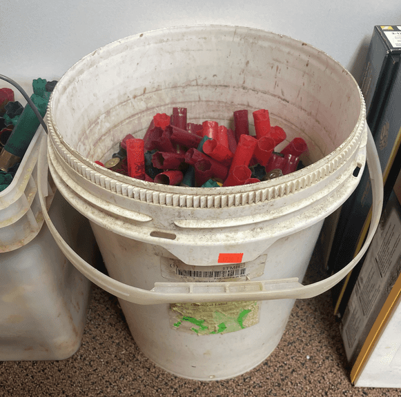 5 Bucket of Empty ShotGun Shells Assortment - Metzger Property Services ...