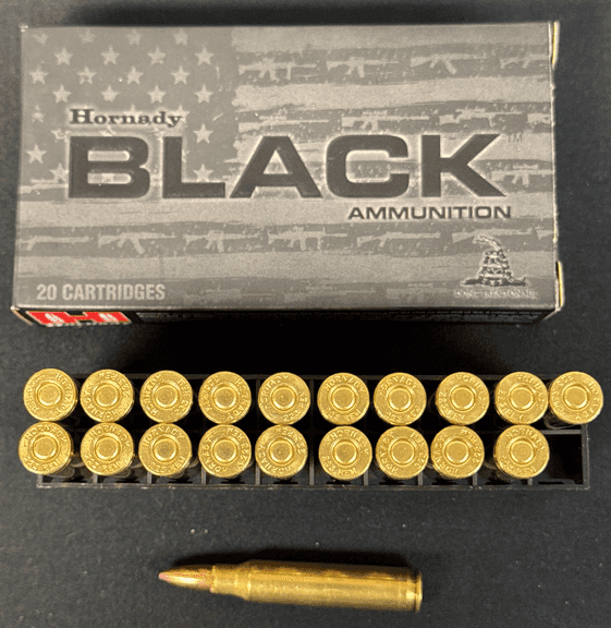Hornady Black .223 REM 62 Grain Ammunition - 20 rounds - Metzger ...