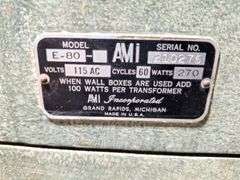 AMI model E-80 Jukebox with 700 series record changer 32x25x62" powers ...