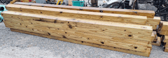 4x6 treated post and wood in stack - Metzger Property Services, LLC