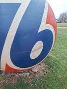 Union 76, Unocal 76 Plastic Sphere Sign with Cracks 7ft with Bass and ...