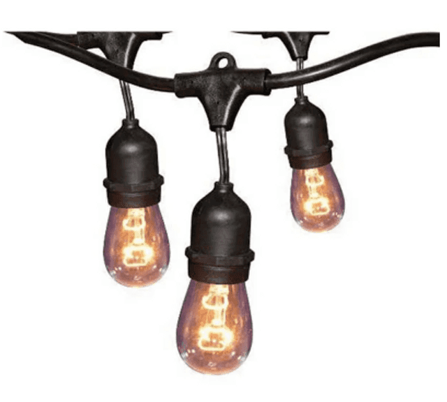 Hampton Bay Commercial Grade Plug In 24ft String Light 12 Bulbs ...