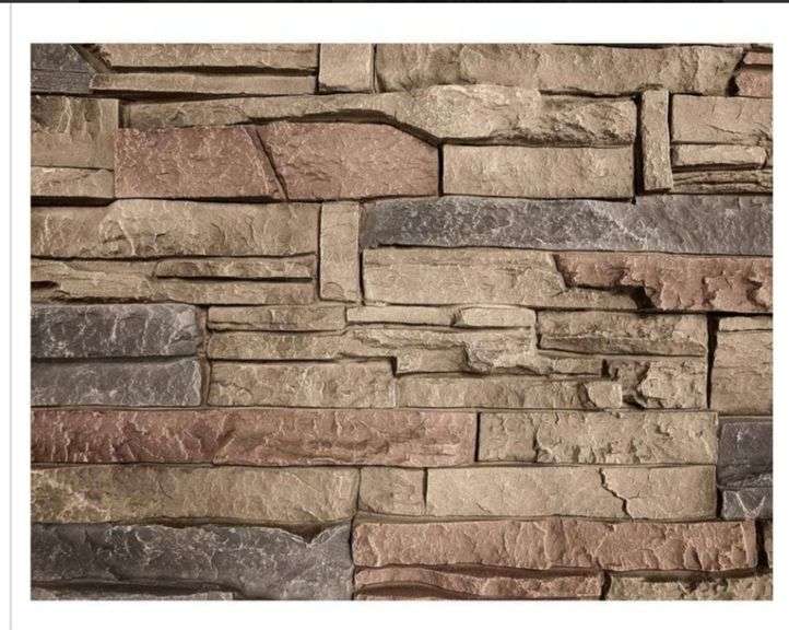 GenStone 8 pc. Stacked Stone Desert Sunrise 12 in. x 42 in. Composite ...