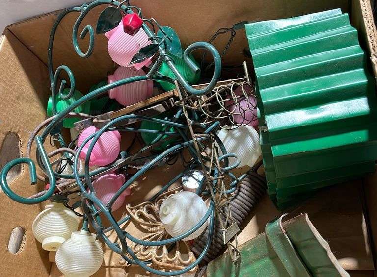 Plastic Lantern Light Streamer, Metal Votive Candelabra, Metal Plant ...