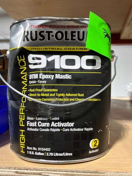 Rust-oleum 9100 DYM Epoxy mastic 1 gallon damaged can - Metzger ...