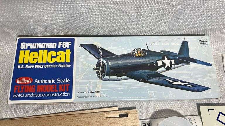 Guillows Hellcat Flying Model Kit - Metzger Property Services, LLC