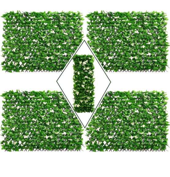 DOEWORKS Expandable Fence Privacy Screen for Balcony Patio Outdoor ...