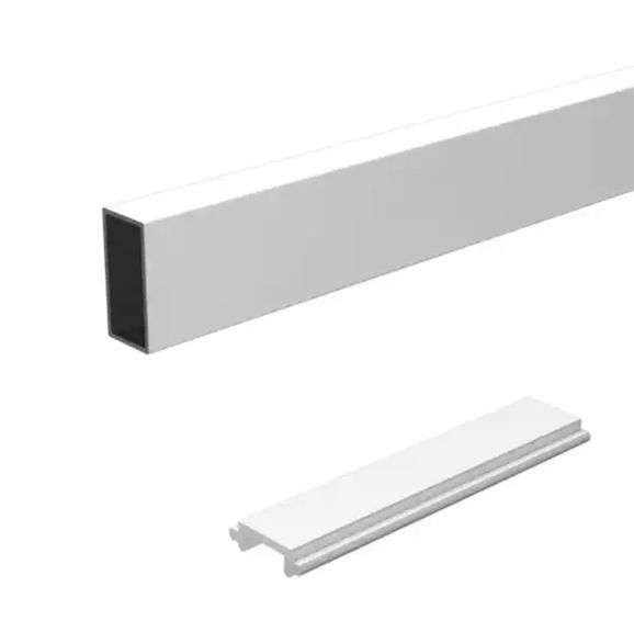 4 ft. White Aluminum Deck Railing Wide Picket and Spacer Kit - Metzger ...