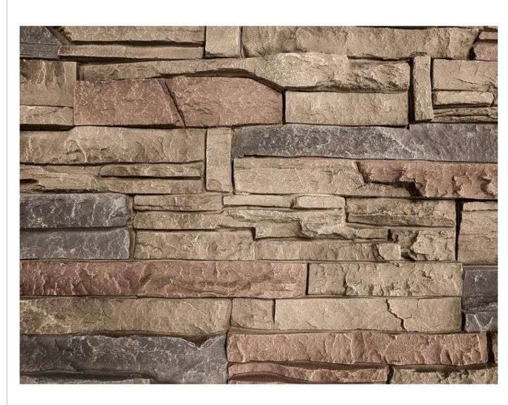 GenStone 8 pc. Stacked Stone Desert Sunrise 12 in. x 42 in. Composite ...