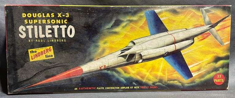 Lindberg Line Douglas X-3 Supersonic Stiletto 1/4 Scale Airplane Model ...