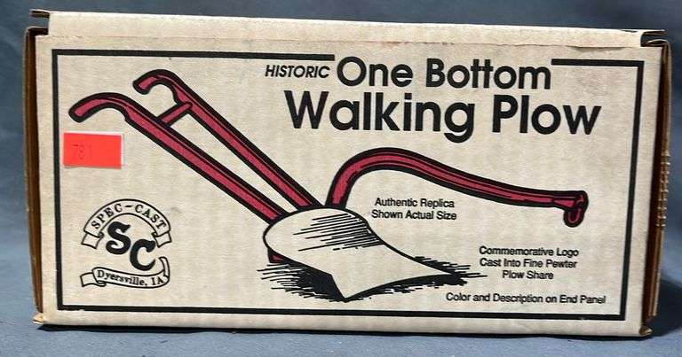 Spec-Cast Historic One Bottom Walking Plow in original box - Metzger ...
