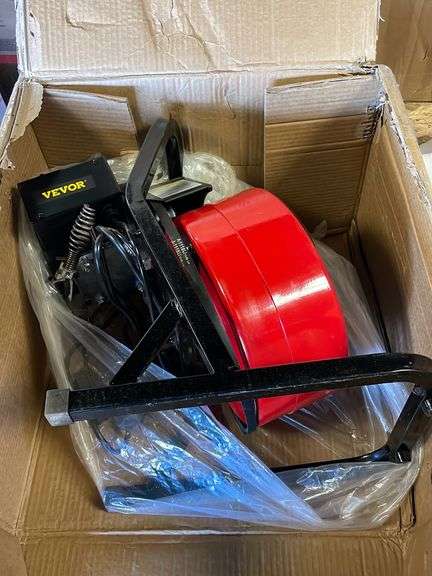 VEVOR Electric Drain Auger 50 ft. x 1/2 in. Drain Cleaner Machine with ...