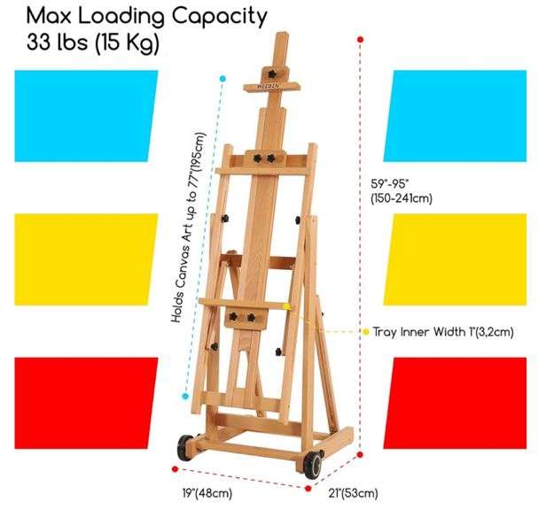 MEEDEN Versatile Studio H-Frame Easel - Metzger Property Services, LLC