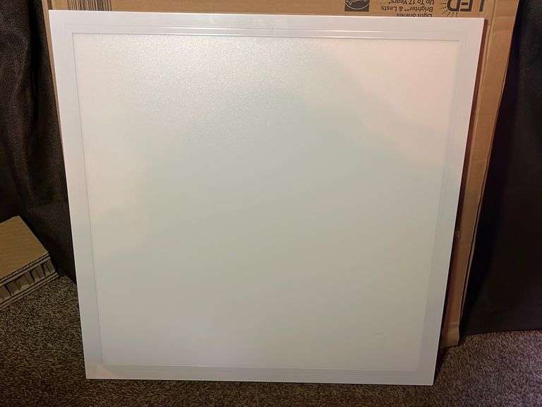Led Color changing flat panel light, 1 no box, 1 in opened box ...