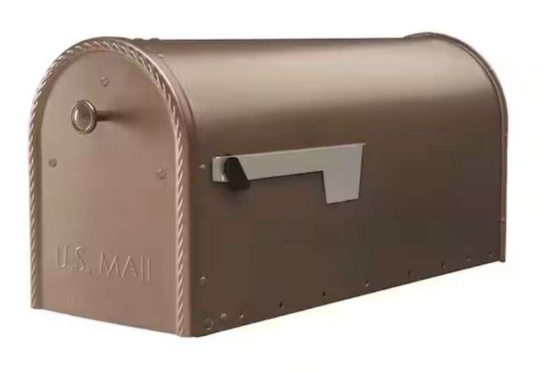 Architectural Mailboxes Edwards Venetian Bronze, Large, Steel, Post ...