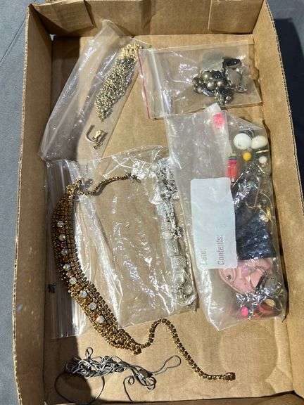 Jewelry assortment - Bracelet Earrings • Chain • Rhinestone Necklace ...