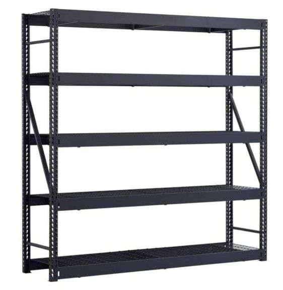 Husky 5-Tier Industrial Duty Steel Freestanding Garage Storage Shelving ...