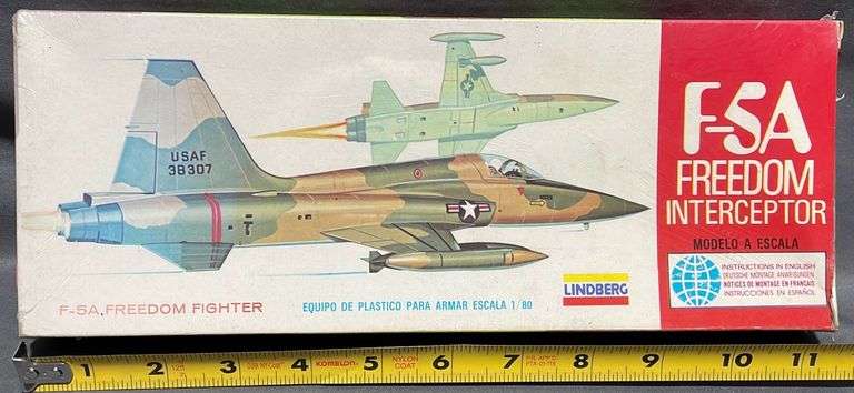 Lindbergh F-5A Freedom Interceptor Fighter Model Airplane Kit (unopened) - Metzger Property ...
