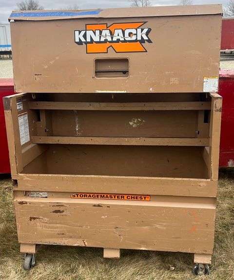 Knaack Model 89 Metal Job Storage Box on Casters (dented) 60.5”x56”x30 ...