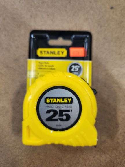 Stanley 25 ft. x 1 in. Fractional Read Scale Tape Measure - Metzger ...