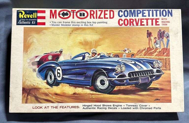 Revell Motorized Competitive Corvette Model, in box - Metzger Property ...