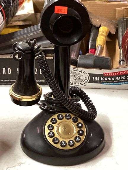 Push-Button Candlestick Landline Phone Telephone - Metzger Property ...