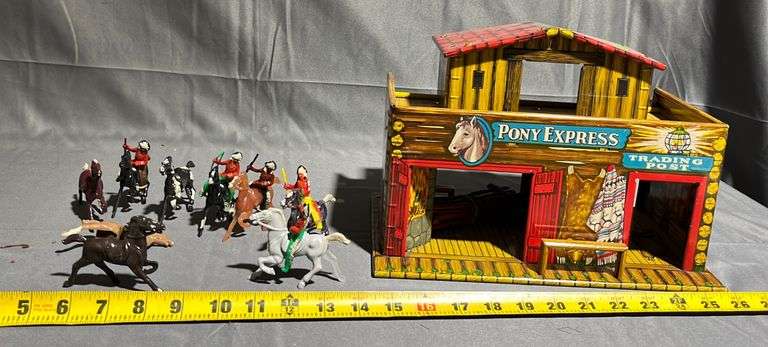 Tin Pony express building with accessories as shown in pictures ...