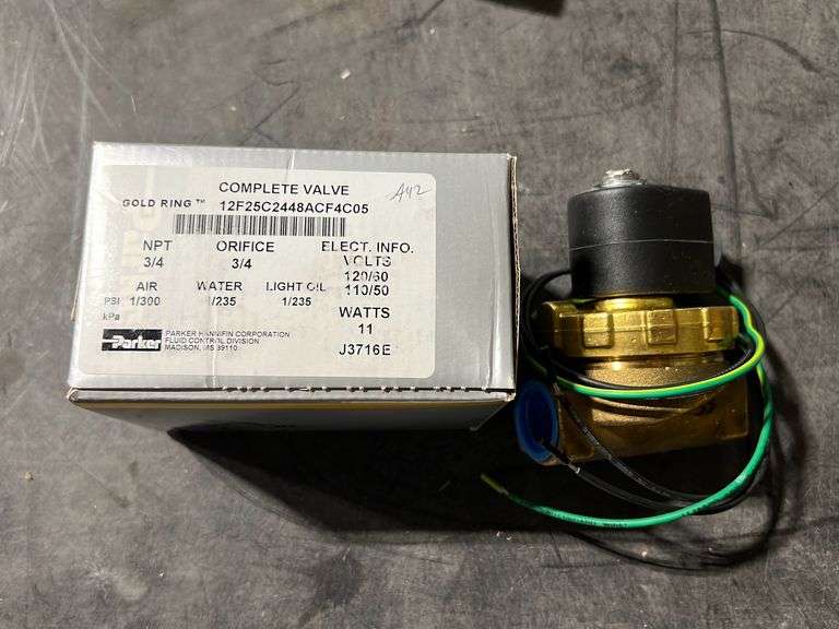 Parker Complete Valve ,Gold Solenoid valve - Metzger Property Services, LLC