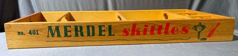 Merdel Skittles Spin Top Bowling Game in box - Metzger Property ...