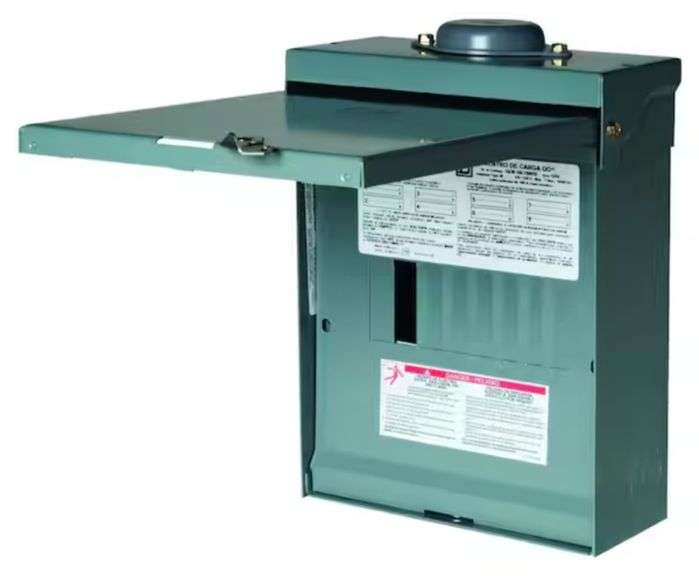 Square D QO 100 Amp 8-Space 16-Circuit Outdoor Main Lug Load Center ...