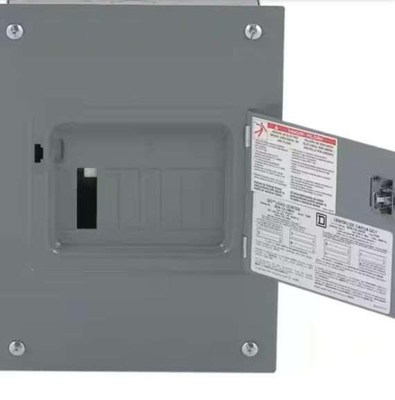 Square D QO 100 Amp 6-Space 12-Circuit Indoor Flush Mount Main Lug Load ...