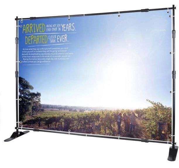 VEVOR Backdrop Banner Stand 8 x 8 Ft Adjustable Height - Metzger ...