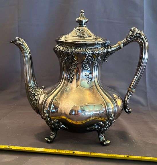 Reed Barton silverplate coffee pot - Metzger Property Services, LLC