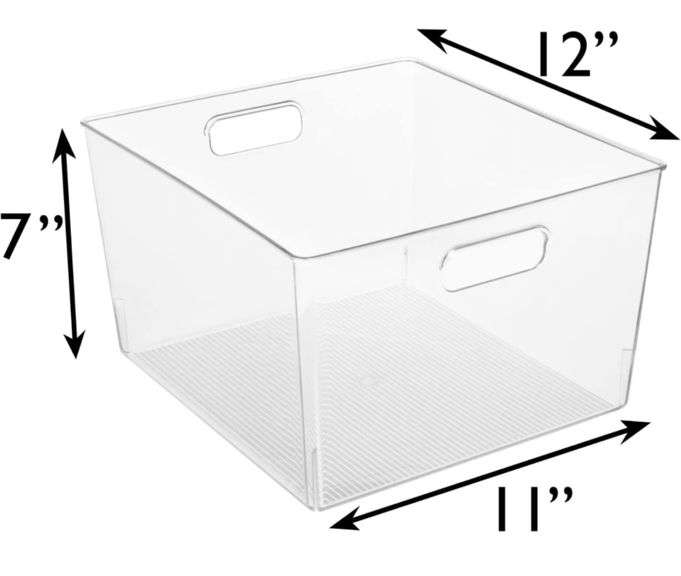 ClearSpace Clear Plastic Storage Bins – XL 4 Pack - Metzger Property ...