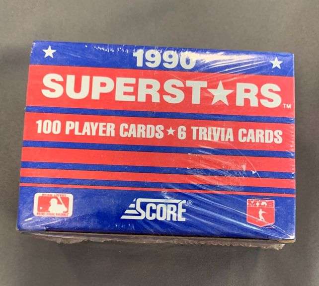 Score MLB 1990 Superstar 100 Player Cards & Trivia Cards Sealed Box ...