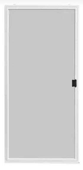 30 in. x 80 in. Adjustable Fit White Premium Patio Sliding Screen Door ...