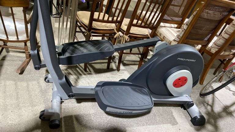 Pro-Form Space Saver Elliptical with iPod compatible 55”x60.5”x25 ...