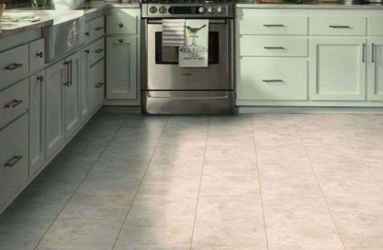 150 sq. Ft TrafficMaster Travertine Beige 4 MIL x 12 in. W x 12 in. L ...