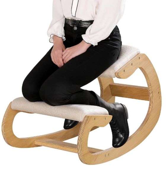 Predawn Ergonomic Kneeling Chair,Rocking Knee Chair Upright Posture ...