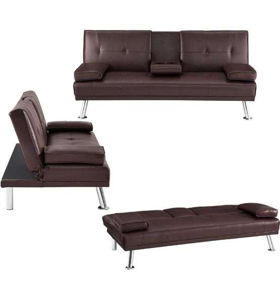 Naomi Home Low Profile Design: Convertible Folding Futon Sofa Bed ...