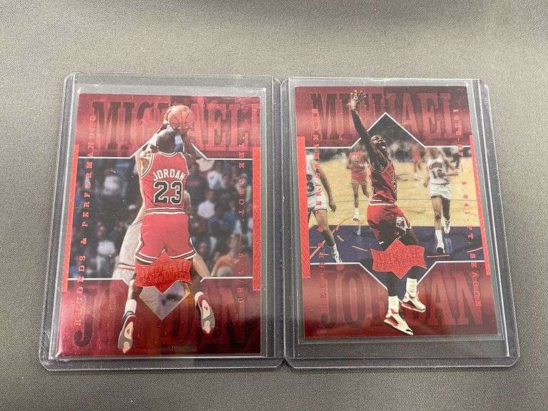 2- Michael Jordan Records and Performances Cards - Metzger Property ...