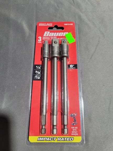 Bauer 3 PC Impact Rated Socket Adapter Set - Metzger Property Services, LLC