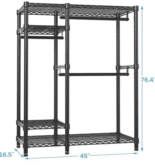 VIPEK V2S Garment Rack Heavy Duty Commercial Grade Rack, 4 Tiers ...