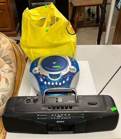 Sony CFS-204 Radio Cassette-Corder, Memorex Compact Disc AM/FM Stereo ...