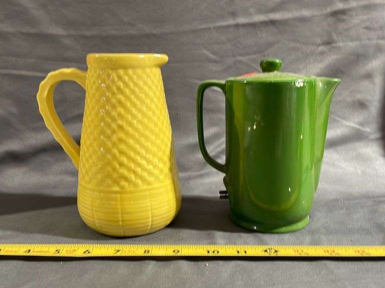 Ceramic Pitcher 7”, Electric Tea Kettle 6” - Metzger Property Services, LLC