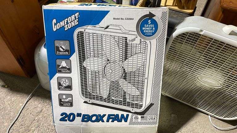 2- 20” Box Fans - Metzger Property Services, LLC