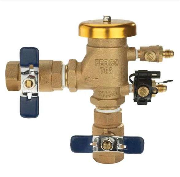 Febco 3/4 IN Bronze Pressure Vacuum Breaker Backflow Preventer with ...