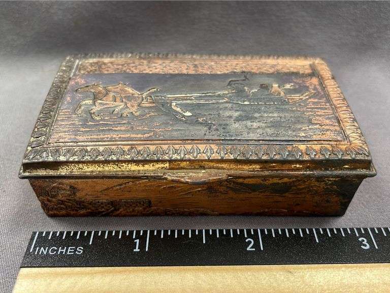 1800s Metal Snuff Box Made in Japan - Metzger Property Services, LLC