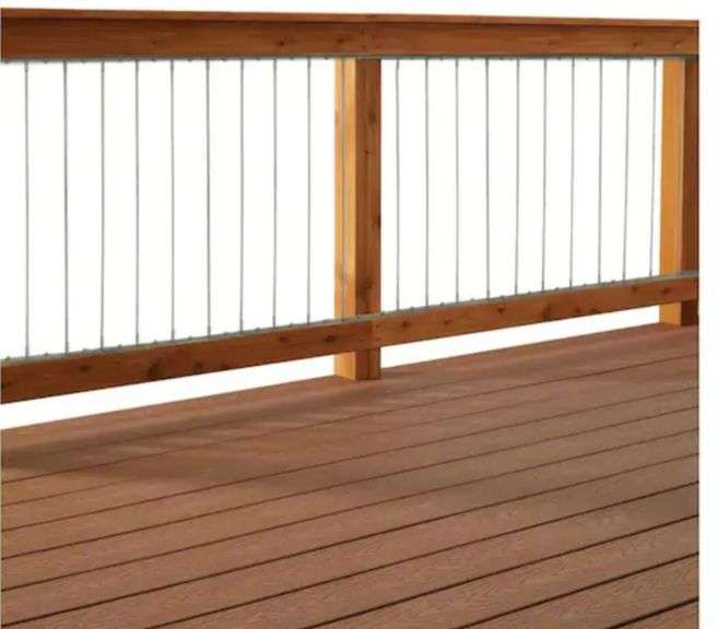 Insta-Rail Vertical Stainless Steel Cable Railing Kit for 36 in. High ...